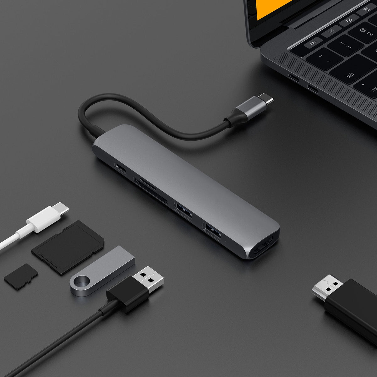 HyperDrive BAR 6-in-1 USB-C Hub for iPad & MacBook - HYPER – Hypershop ...